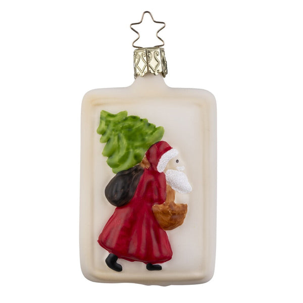 Coloured Springerle Santa Claus, 3.2'' – Inge Glas